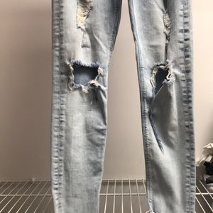Express | Jeans | Vintage Skinny High Rise Jeans Express Light Blue ...